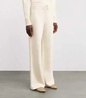 YVES SALOMON Merino-blend Wide-leg Trousers