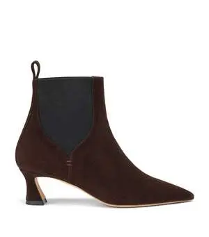 MALONE SOULIERS Suede Carolyn Ankle Boots 45