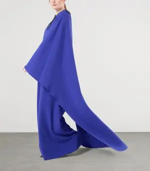 Marina Rinaldi X Tony Ward Embellished-neck Maxi Dress