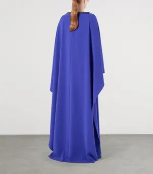 Marina Rinaldi X Tony Ward Embellished-neck Maxi Dress