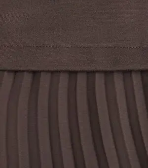 Claudie Pierlot Ruched Pleated-skirt Midi Dress