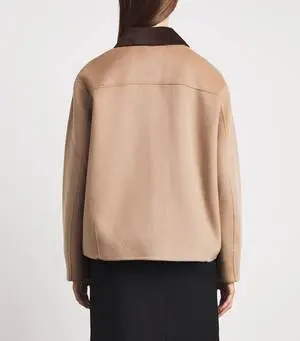 Claudie Pierlot Wool-blend Corduroy-trim Coat
