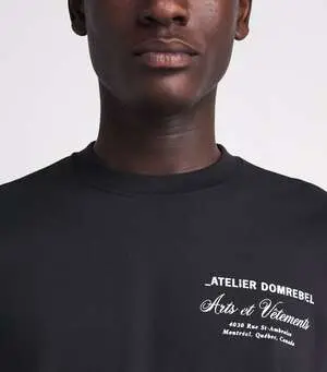 DOMREBEL Cotton Arts Vetements T-shirt - Black