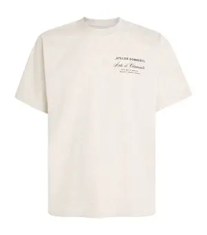 DOMREBEL Cotton Arts Vetements T-shirt - Beige