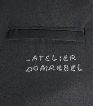 DOMREBEL Virgin Wool Backstage Bomber Jacket