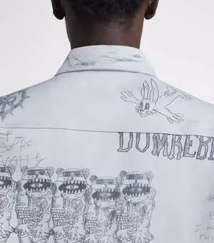 DOMREBEL Sketchy Short-sleeve Shirt - Blue