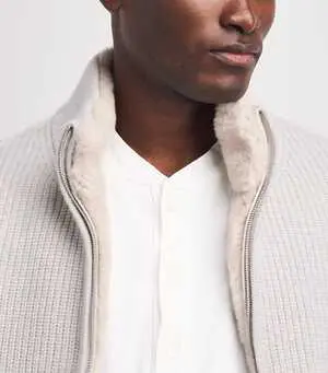 N.peal Cashmere Quarter-zip Sweater