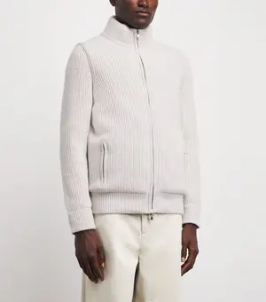 N.peal Cashmere Quarter-zip Sweater
