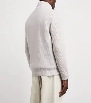 N.peal Cashmere Quarter-zip Sweater