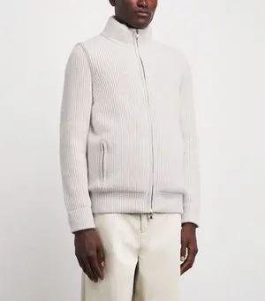 N.peal Cashmere Reversible Quarter-zip Sweater