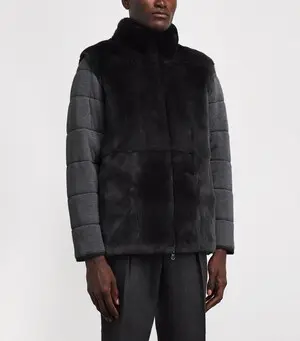 N.peal Cashmere Fur-lined Jacket
