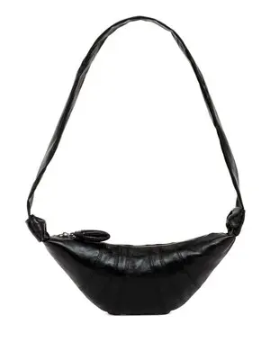 LEMAIRE Croissant Small Cotton Shoulder Bag - Black