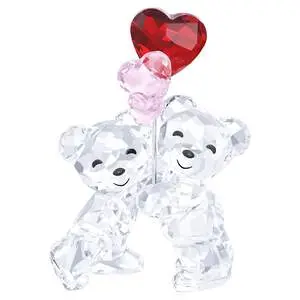 SWAROVSKI Kris Bear Heart Balloons - Red