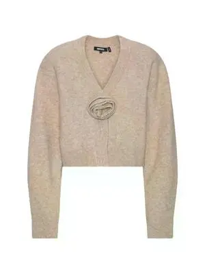 ROTATE BY BIRGER CHRISTENSEN Knit Flower Cardigan