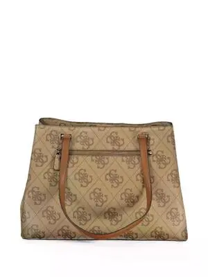 Guess Erenia Monogram-print Logo-plaque Tote Bag