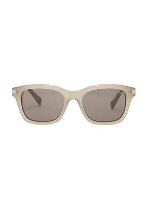 Zegna Geometric Acetate Sunglasses - Grey