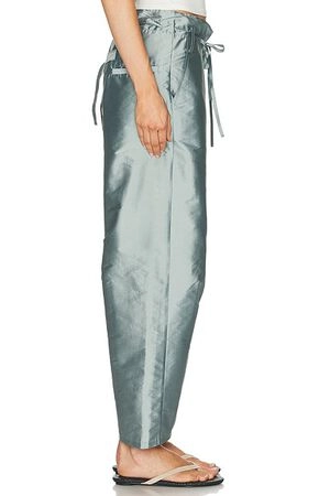 Chan Luu Techno Taffeta Barrel Trouser