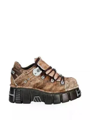 NEW ROCK Chunky-sole Boots - Brown