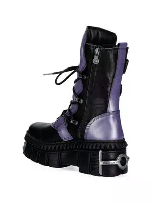 NEW ROCK X Attack On Titan Buckled Platform Biker Boots