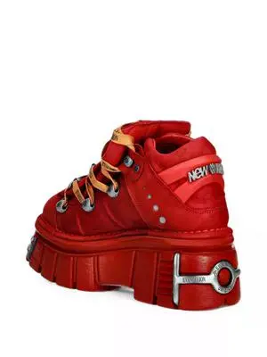 NEW ROCK Panelled Platform Boots