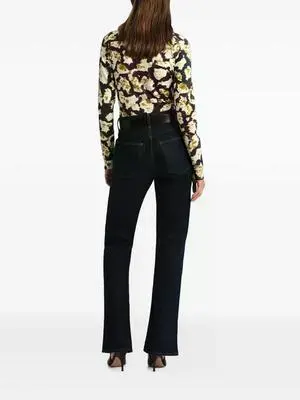 Cara Cara Spotted-print Turtleneck Top - Neutrals