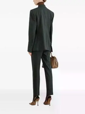 Dolce & Gabbana Linda Single-breasted Jacket In Pinstripe Wool