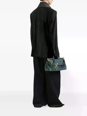 Dolce & Gabbana Double-breasted Jacket In Pinstripe Wool