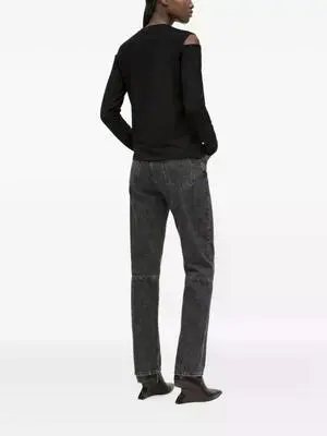 Karl Lagerfeld High-rise Straight Zip Jeans