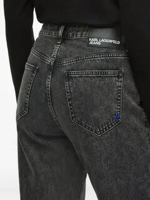 Karl Lagerfeld High-rise Straight Zip Jeans