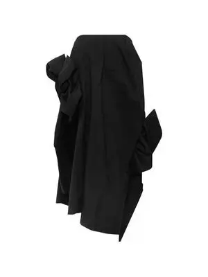 Comme Des Garçons Draped Oversized Midi Skirt