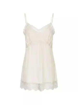 Simone Rocha Lace-trim Top - Neutrals