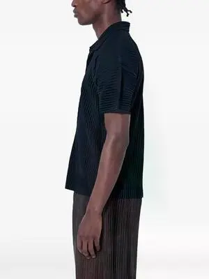 Issey Miyake Plissé-effect T-shirt - Black