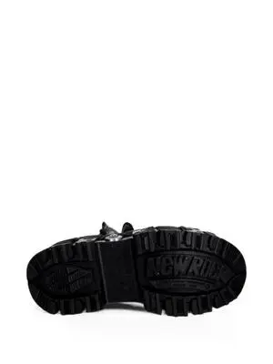 NEW ROCK Wall Buckle-strap Platform Boots