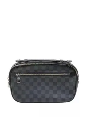 LOUIS VUITTON 2016 Damier Graphite Ambler Belt Bag - Grey