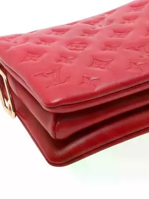 LOUIS VUITTON 2021-2026 Monogram Embossed Lambskin Coussin Bb Satchel