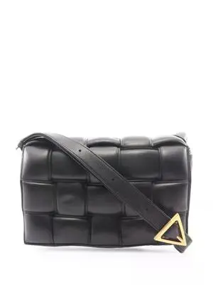 Bottega Veneta 2010s Padded Cassette Shoulder Bag - Black
