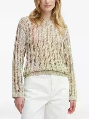 Sisley Open-knit Sweater - Neutrals