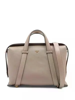 Fendi 2010-2026 Leather 365 Boston Bag Satchel - Grey