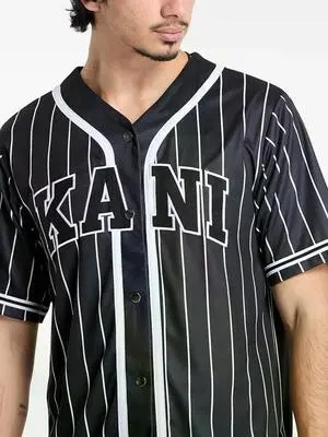 KARL KANI Pinstripe Logo Shirt