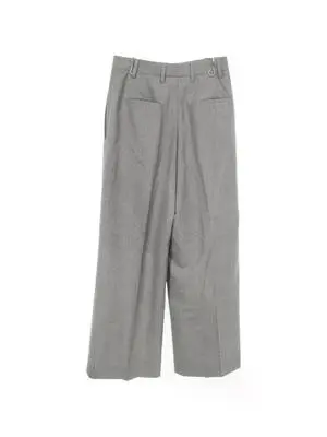 Prada 2010s Pleated Wool Trousers - Grey
