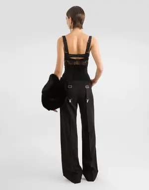 Dolce & Gabbana Flared Woolen Pants Pants And Shorts Wool