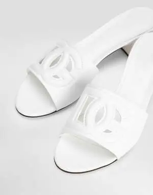 Dolce & Gabbana Calfskin Mules - White