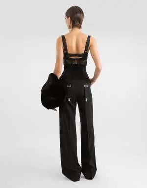 Dolce & Gabbana Flared Woolen Pants Pants And Shorts Wool