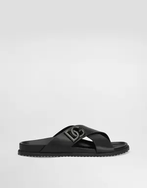 Dolce & Gabbana Calfskin Sandals - Black