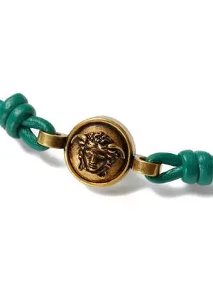 Versace Medusa Leather Bracelet