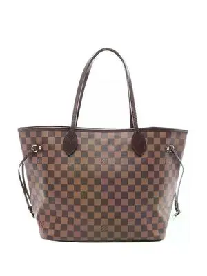 LOUIS VUITTON Damier Ebene Neverfull Mm Tote Bag - Brown