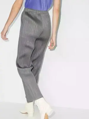 Issey Miyake Plissé Cropped Trousers