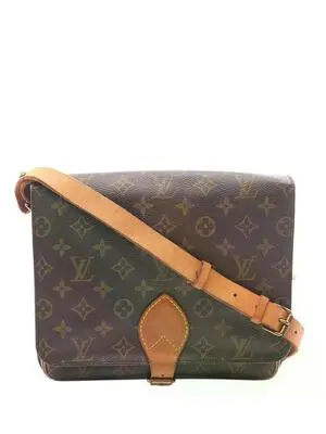 LOUIS VUITTON Monogram Cartouchiere Gm Crossbody Bag - Brown