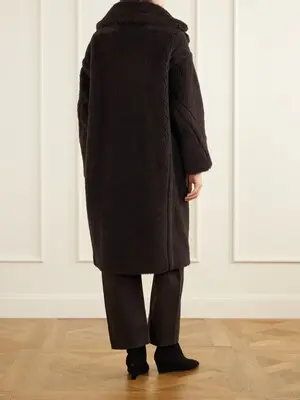 Max Mara Tedgirl Alpaca, Wool And Silk-blend Coat - Brown