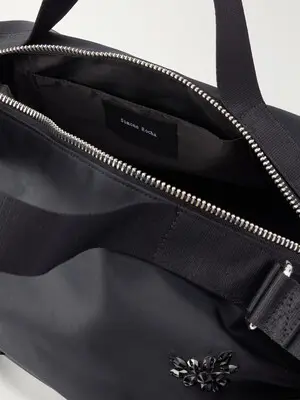 Simone Rocha Double Ribbon Rosette Crystal-embellished Satin Shoulder Bag